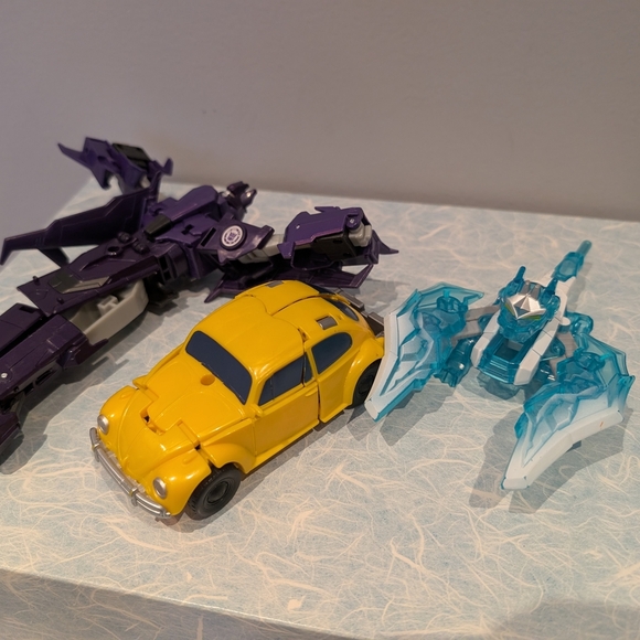 Toys | Transformers Robot Toy Set Bumble Bee Purple Decepticon | Poshmark